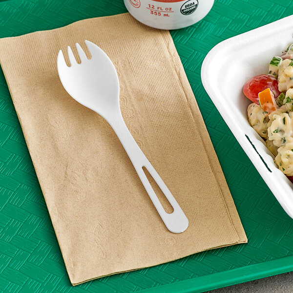 World Centric 6" Compostable TPLA Spork - 1000/Case