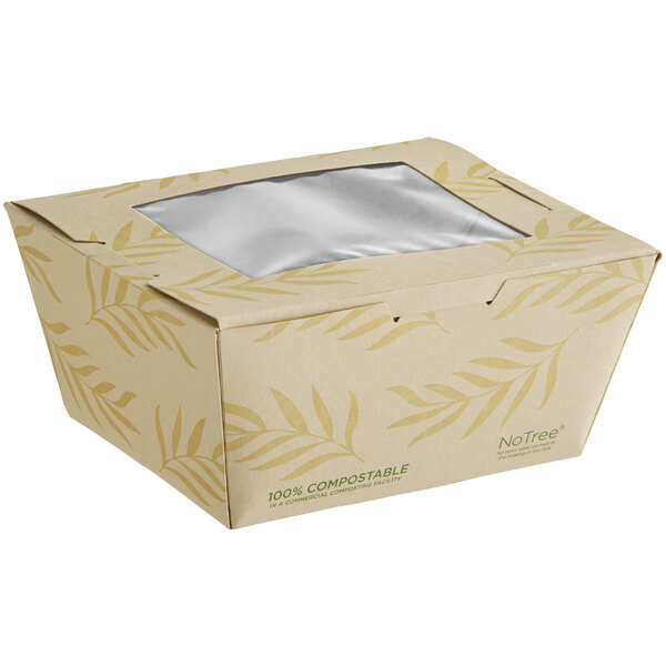 World Centric #1 NoTree 5 7/16" x 4 1/2" Container with PLA Window ...