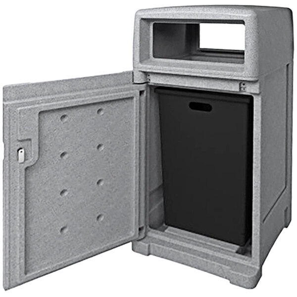 Busch Systems Expression 105289 45 Gallon LDPE Decorative Greystone ...