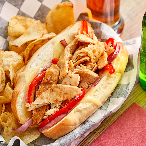 Original Philly Cheesesteak Co. 4 oz. Marinated Chicken Sandwich Steaks ...