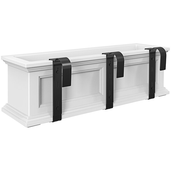 Mayne Black Adjustable Handrail Bracket for Window Box - 3/Pack