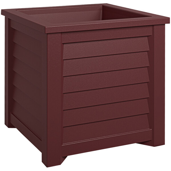 Mayne Lakeland 20" x 20" x 20" Cranberry Red Planter