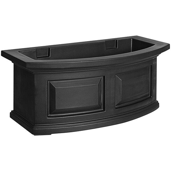 Mayne Nantucket 11 3/4" x 24" x 10 1/4" Black Window Box