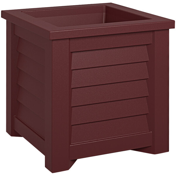 Mayne Lakeland 16" x 16" x 16" Cranberry Red Planter