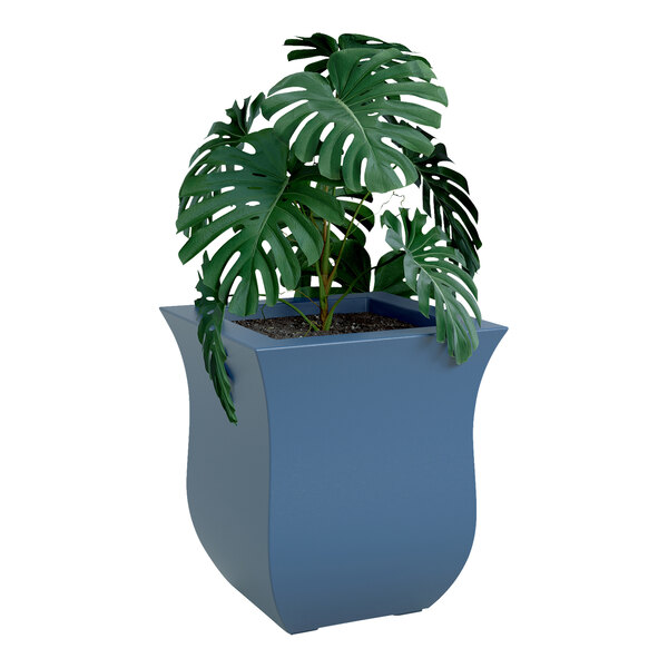 Mayne Valencia 16" x 16" x 18" Neptune Blue Planter