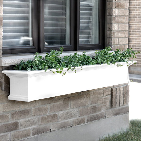 Mayne Yorkshire 12 1/8" x 72" x 10 1/4" White Window Box