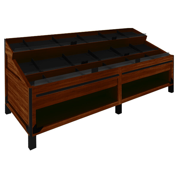 Marco Company 100" x 40" x 47" Select Cherry Orchard Produce Display Bin