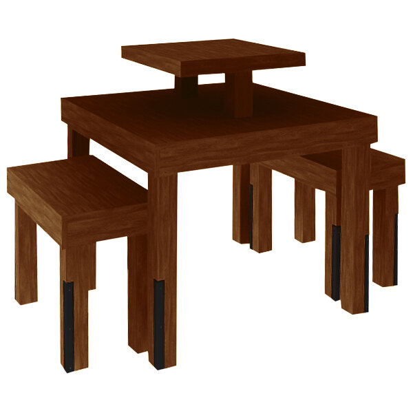 Marco Company 36" x 36" x 39 1/2" Select Cherry Three-Piece Table Set ...