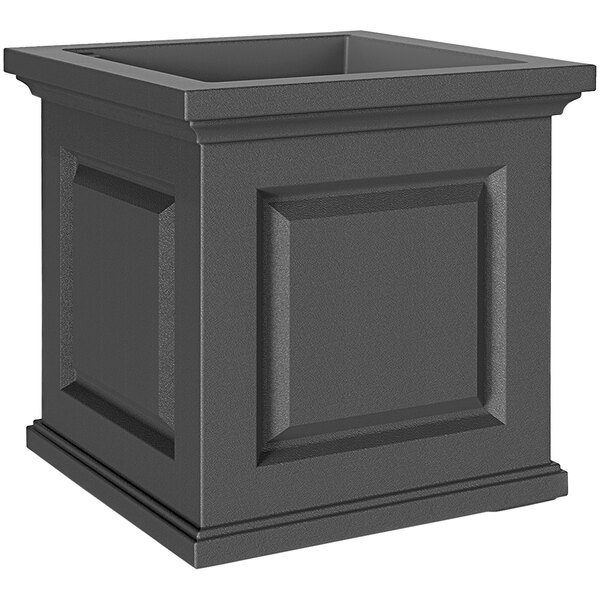 Mayne Nantucket 16" x 16" x 16" Graphite Gray Planter