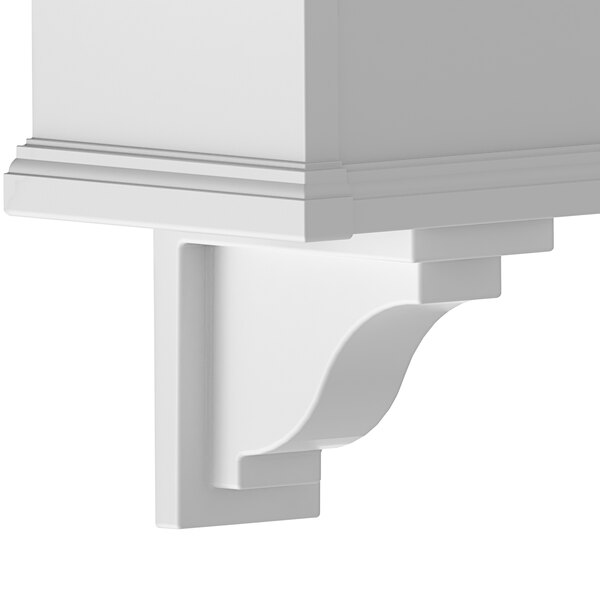 Mayne Yorkshire 4" x 8" x 7" White Corbels - 2/Pack