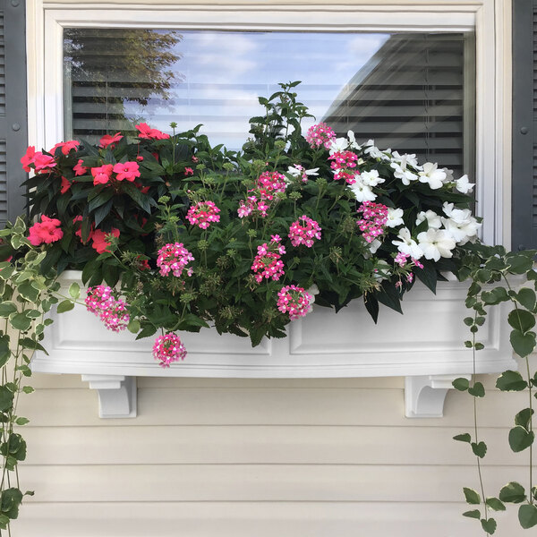 Mayne Nantucket 11 3/4" x 48" x 10 1/4" White Window Box