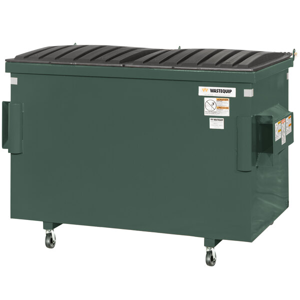Wastequip 125542C-WEB-GRN 3 Cubic Yard Green Steel Front End Loading ...