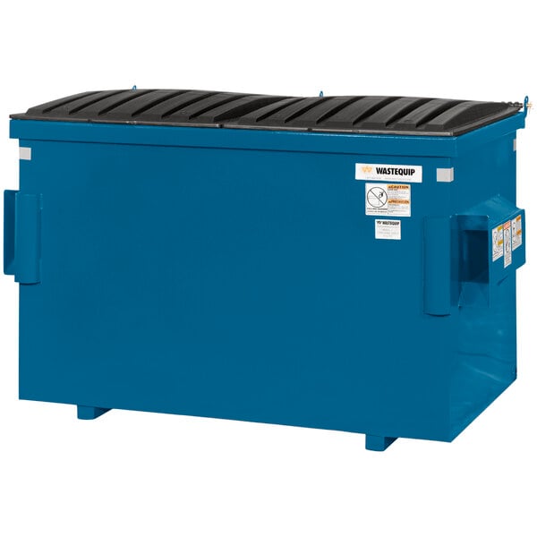 Wastequip 125542-WEB-BLU 3 Cubic Yard Blue Steel Front End Loading ...