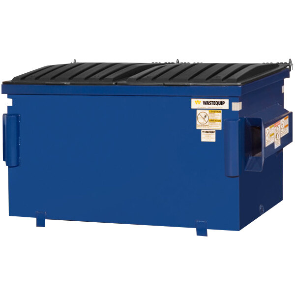 Wastequip 125540-WEB-BLU 2 Cubic Yard Blue Steel Front End Loading ...