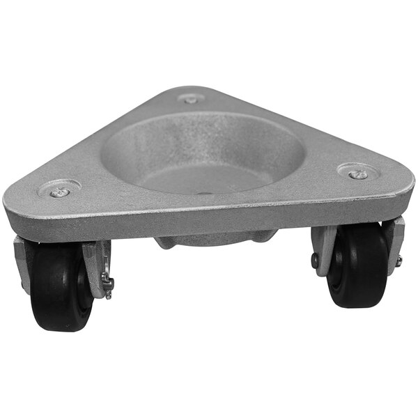 Bond 630 lb. Cast Steel Triangular Cup Dolly with Hard Tread Rubber ...