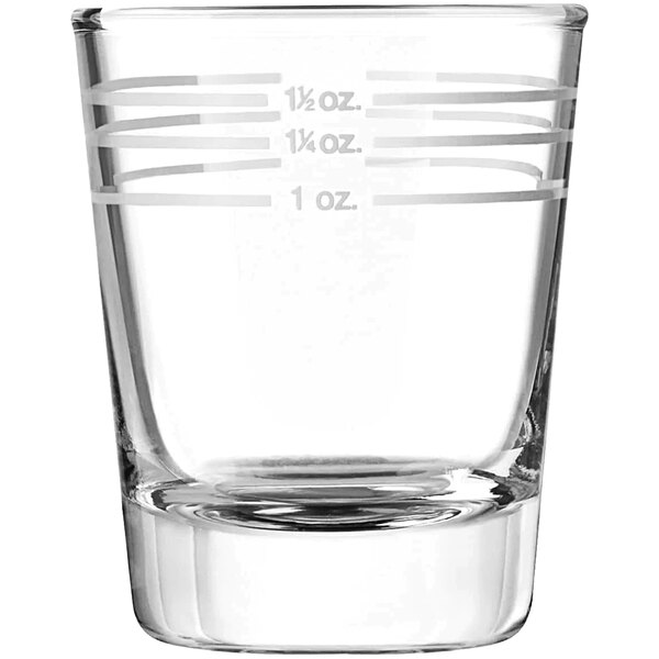 Libbey 2 oz. Shot Glass with Pour Lines - 72/Case