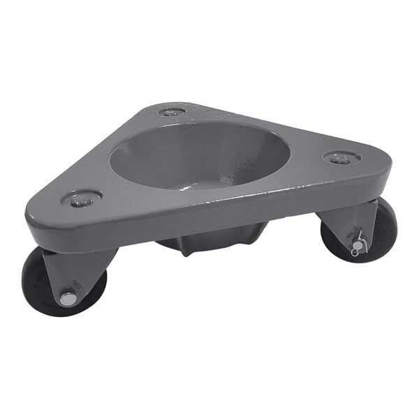Bond 600 lb. Cast Aluminum Triangular Cup Dolly with High-Density ...
