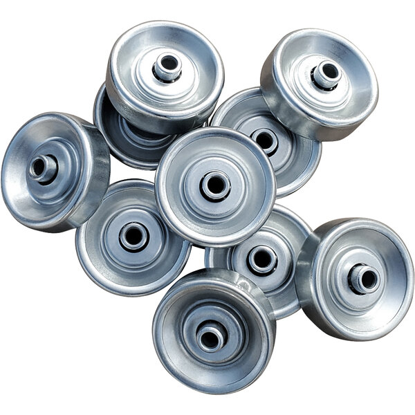 Lavex 1 15/16" Zinc-Plated Steel Skate Wheel for Gravity Roller ...