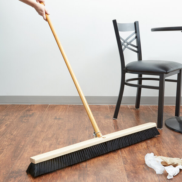 Carlisle 3621923603 Flo Pac 36" Push Broom Head with Black Bristles