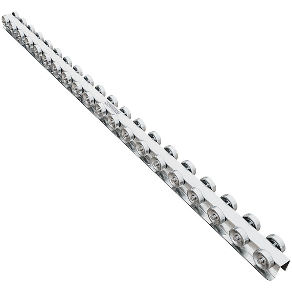 Lavex 60" Galvanized Steel Conveyor Flow Rail with Paired Steel Skate ...