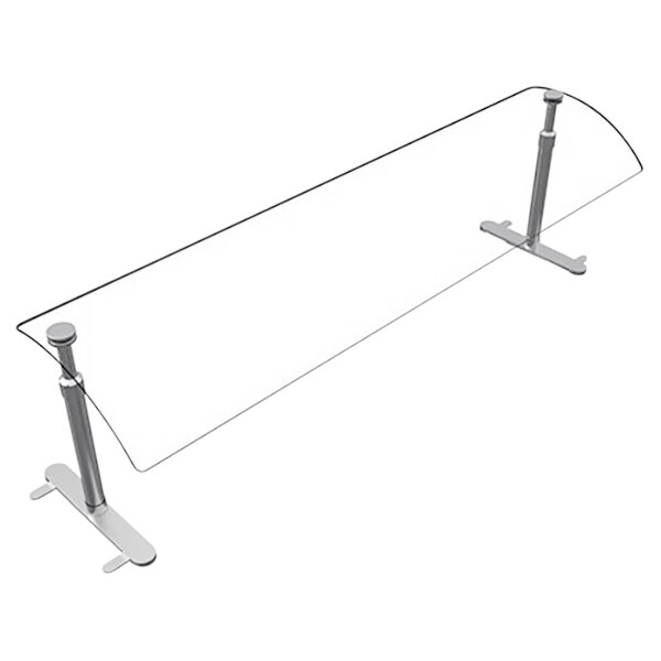 Hatco Flav-R-Shield 60" x 14" 1-Bay Portable Curved Acrylic Adjustable ...