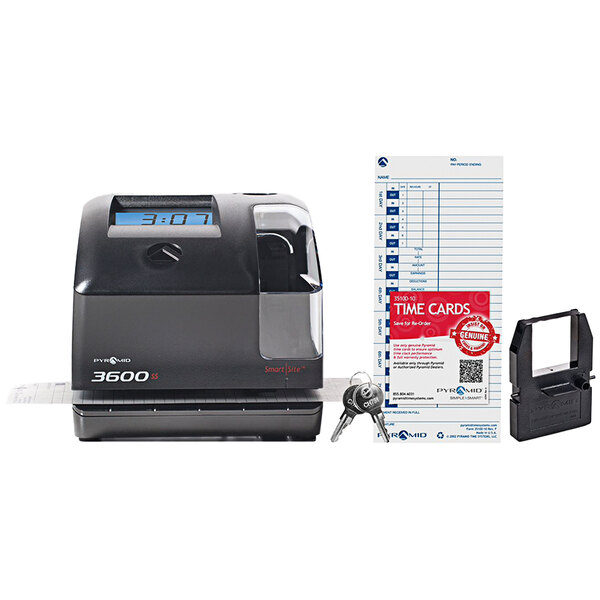 Pyramid Time Systems 3600SS SmartSite Time Clock / Document Stamp