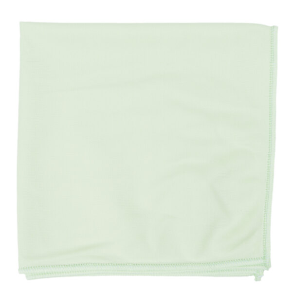 Unger MF40L MicroWipe 16" x 16" Green Microfiber Window Wiper - 10/Pack