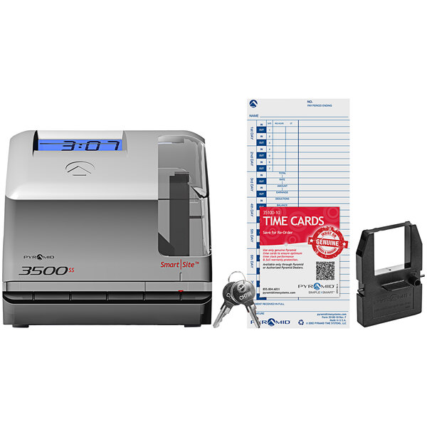 Pyramid Time Systems 3500SS SmartSite Time Clock / Document Stamp