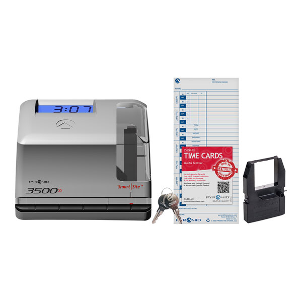 Pyramid Time Systems 3500SS SmartSite Time Clock / Document Stamp