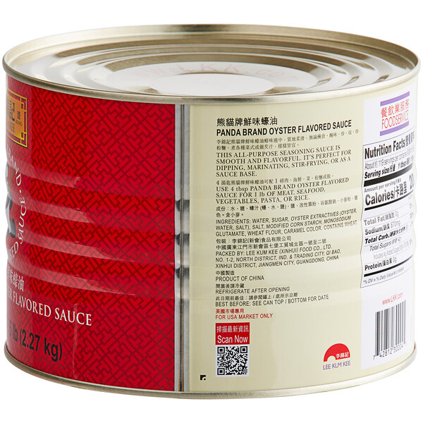 Lee Kum Kee Panda Brand Oyster Flavored Sauce 5 lb. Can