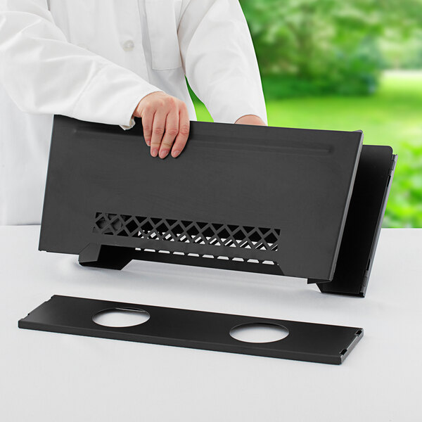 Chef Master 1 3/4" x 20 7/8" x 10" Collapsible Chafer Wind Guard 90253