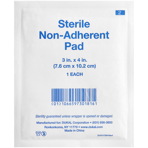 First Aid Only 3" x 4" Non-Adherent Sterile Pad - 50/Box