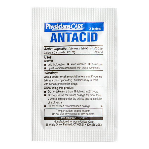 PhysiciansCare 90089-003 Antacid Tablets - 100/Box