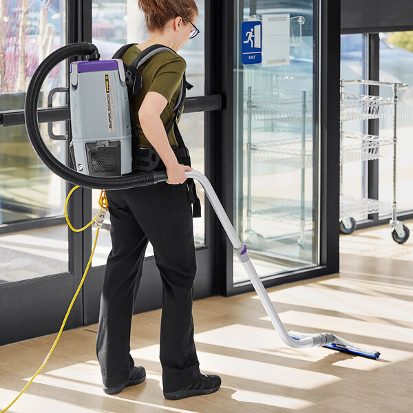 ProTeam 107504 Super Coach Pro 6 Qt. Backpack Vacuum with 107100 Xover ...