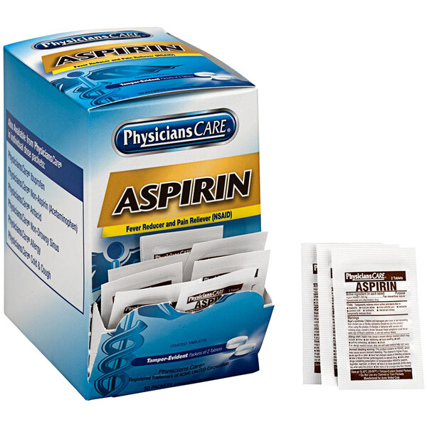 PhysiciansCare 90014-004 Aspirin Tablets - 100/Box