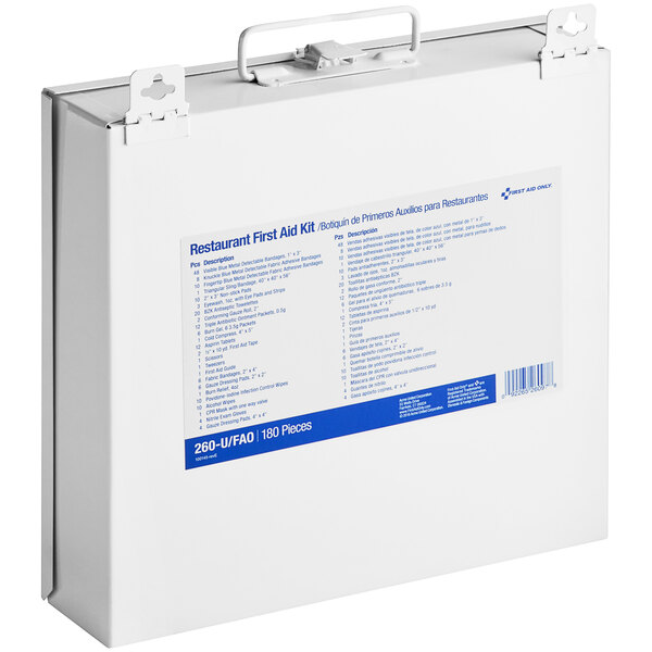 First Aid Only 260-U/FAO 75-Person Restaurant First Aid Kit with Metal Case
