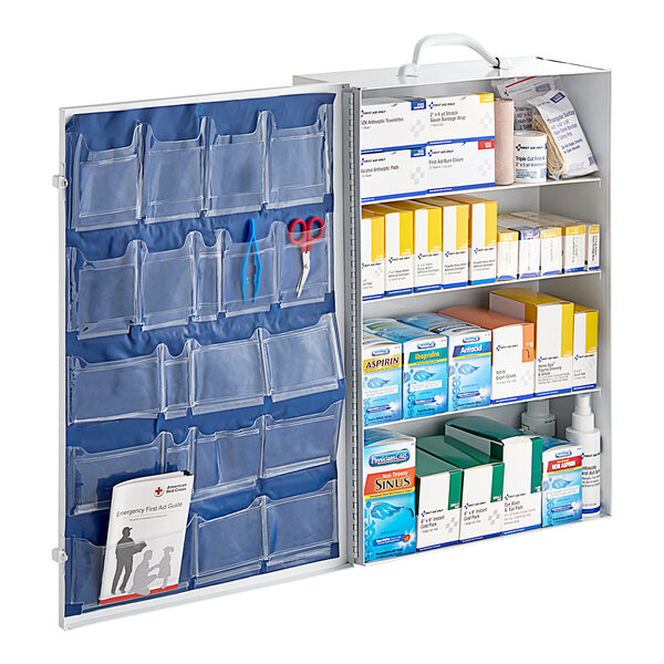 First Aid Only 6175 762-Piece 4-Shelf First Aid Cabinet