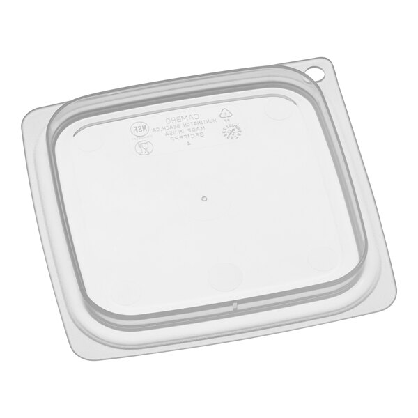 Cambro CamSquares® FreshPro 0.5 and 1 Qt. Translucent Square ...