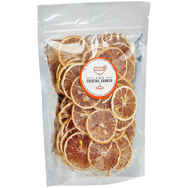 The Cocktail Garnish Dried Lemon Slices - 50/Pack