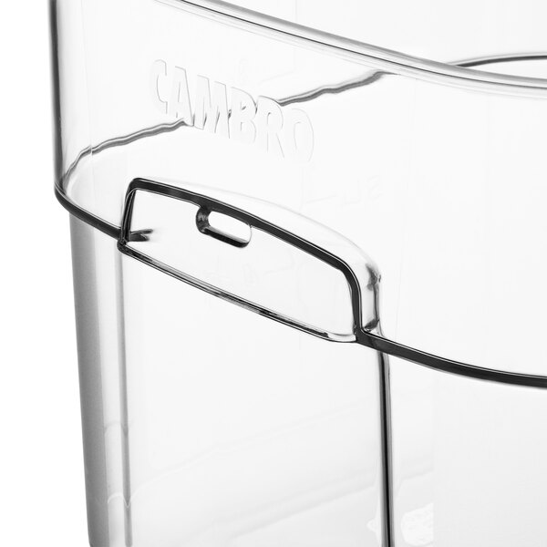 Cambro CamSquares® FreshPro 6 Qt. Clear Square Polycarbonate Food Storage Container
