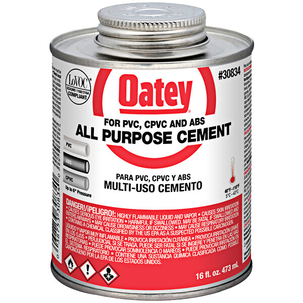 Oatey 30834 16 oz. Clear All-Purpose Cement