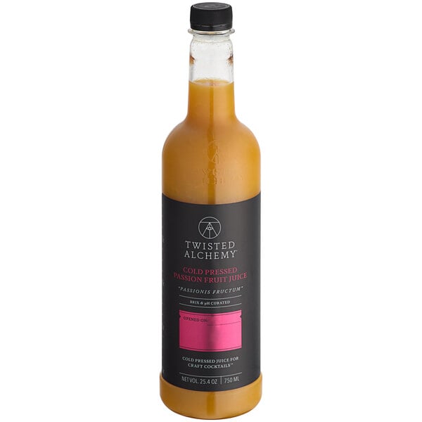 Twisted Alchemy Cold-Pressed Passion Fruit Juice 25 oz. - 6/Case