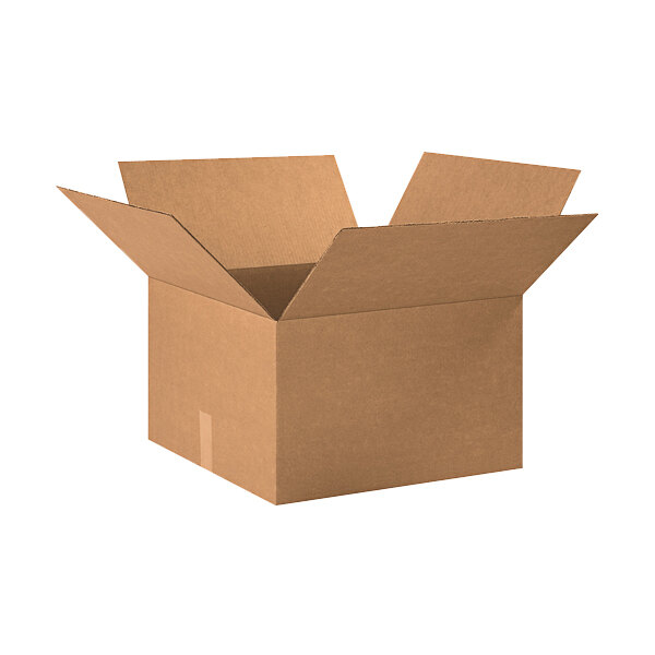 Lavex Industrial 18" x 18" x 12" Kraft Heavy-Duty Corrugated RSC ...
