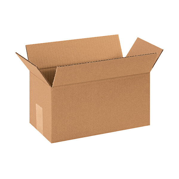 Lavex Industrial 12" x 6" x 6" Kraft Heavy-Duty Corrugated RSC Shipping ...