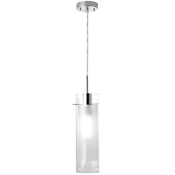Globe Classic Polished Chrome Pendant Light - 120V, 40W
