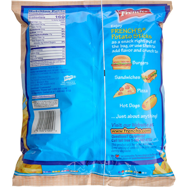 French's Potato Sticks 1 lb. - 12/Case