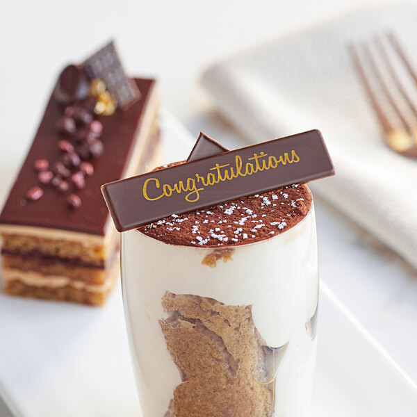 Chocolatree Congratulations Chocolate Decoration - 420/Case
