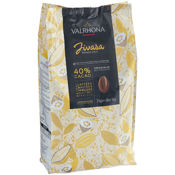 Valrhona Jivara 40% Milk Chocolate Feve 6.6 lb.