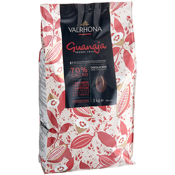 Valrhona Guanaja 70% Dark Chocolate Feve 6.6 lb.