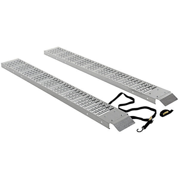 Vestil 72" x 9" Silver Steel Pick Up / Van Ramp RAMP-72 - 1,000 lb ...